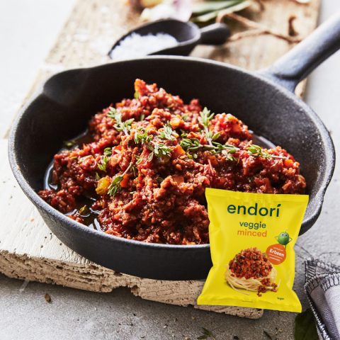 Veggie minced – Veganes Hackfleisch aus Erbsen von endori