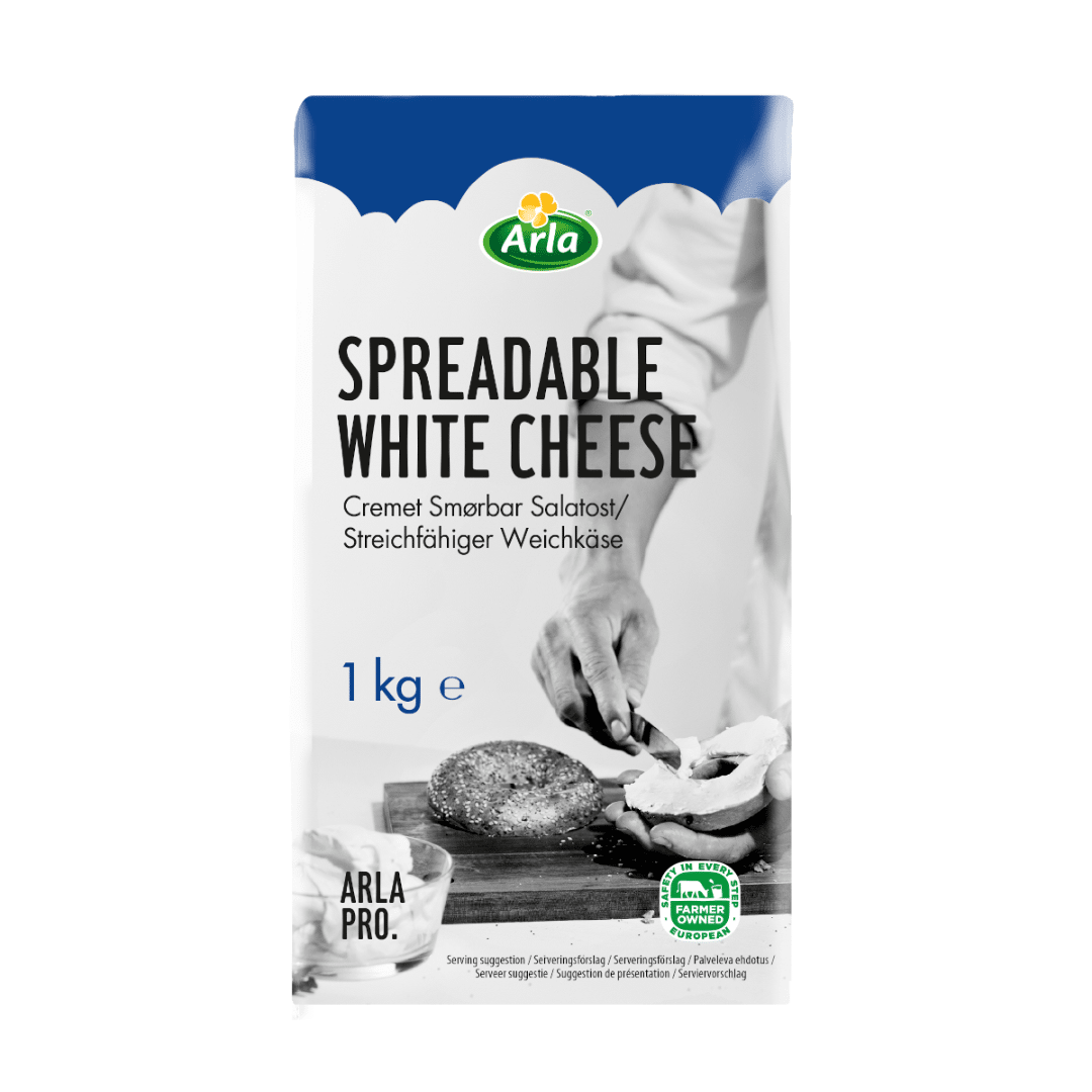 Arla® Pro Spreadable White Cheese - 1 kg Packung